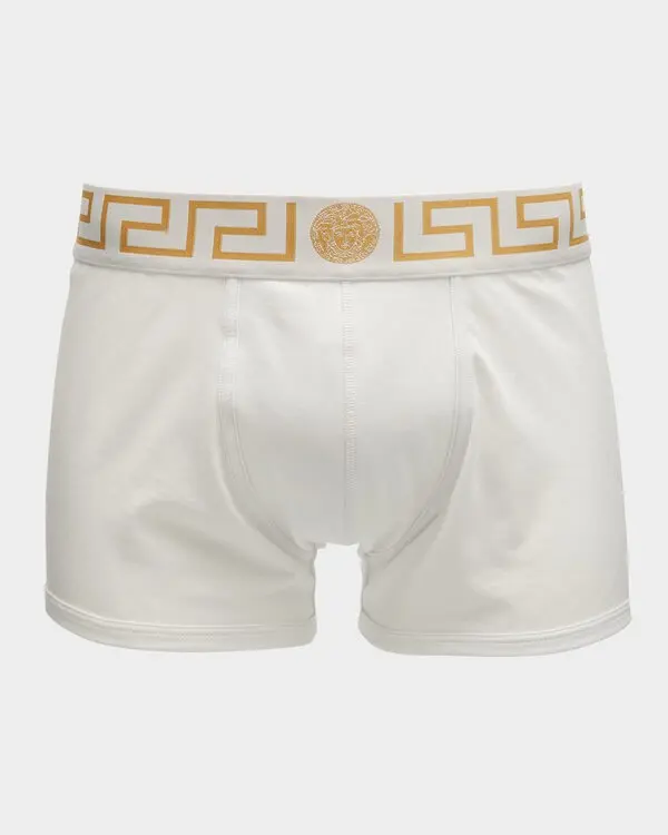 Versace 3-pack Low Rise Greca Trunk - Black, Blue, White