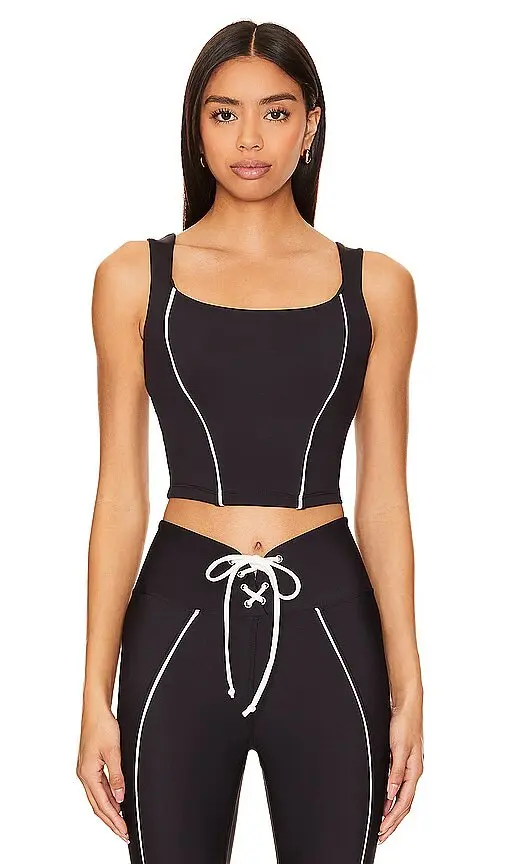 Year Of Ours Corset Tank - Black & White