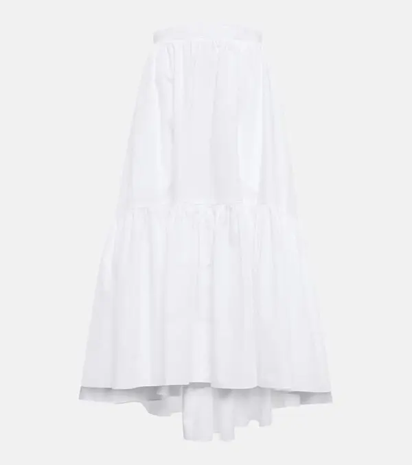 Patou Tiered Midi Skirt
