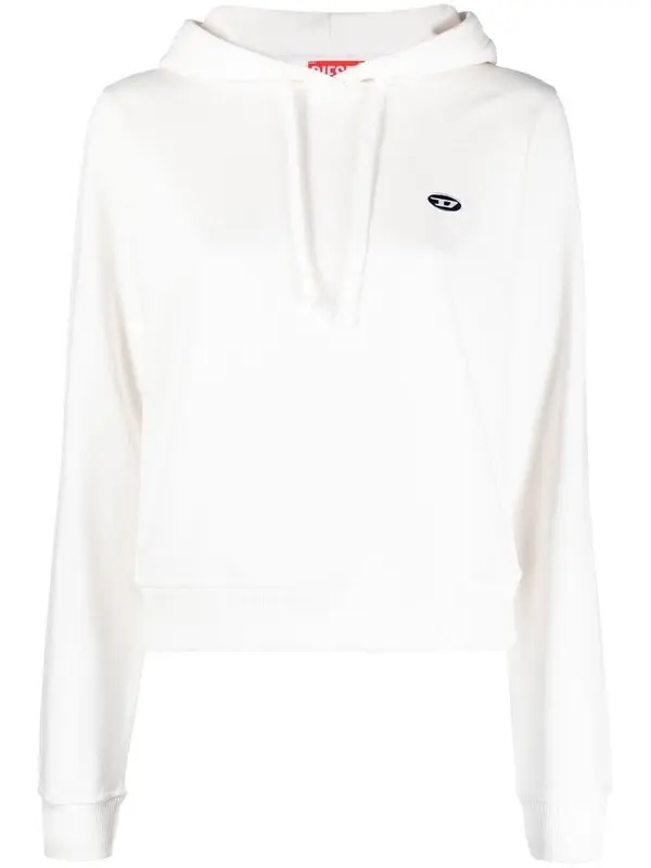 Diesel Logo-patch Hoodie - White