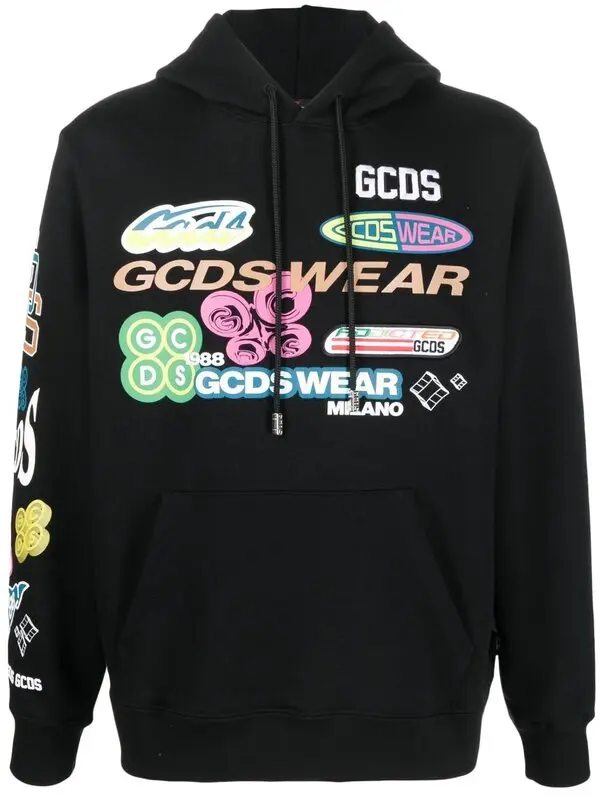 Gcds Logo-print Drawstring Hoodie