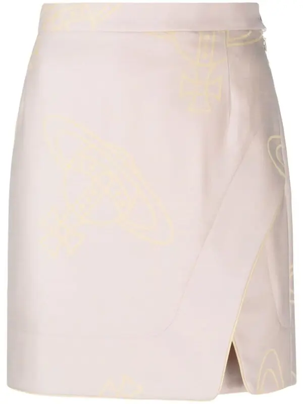 VIVIENNE WESTWOOD Rita Orb-print Wrap Skirt