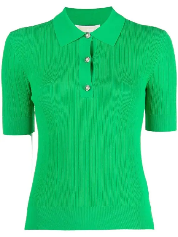 Michael Kors Textured Button-placket Polo Shirt