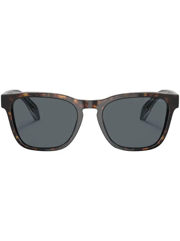 Giorgio Armani Tortoiseshell Square Frame Sunglasses