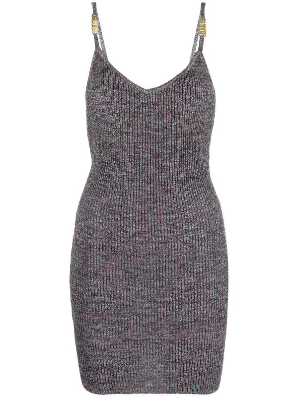 Gcds Open-back Mini Knitted Dress
