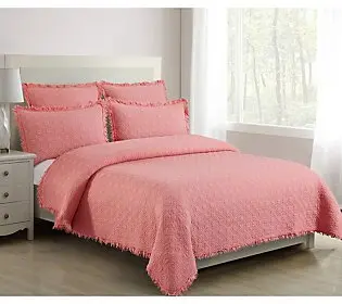 VALERIE PARR HILL Trellis Peony Full/queen Quilt Set Valerie