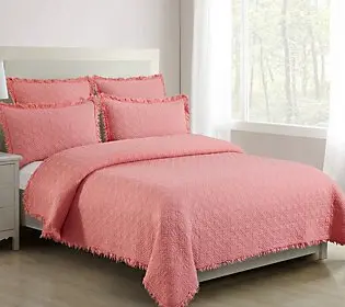 VALERIE PARR HILL Trellis Peony Twin Quilt Set Valerie