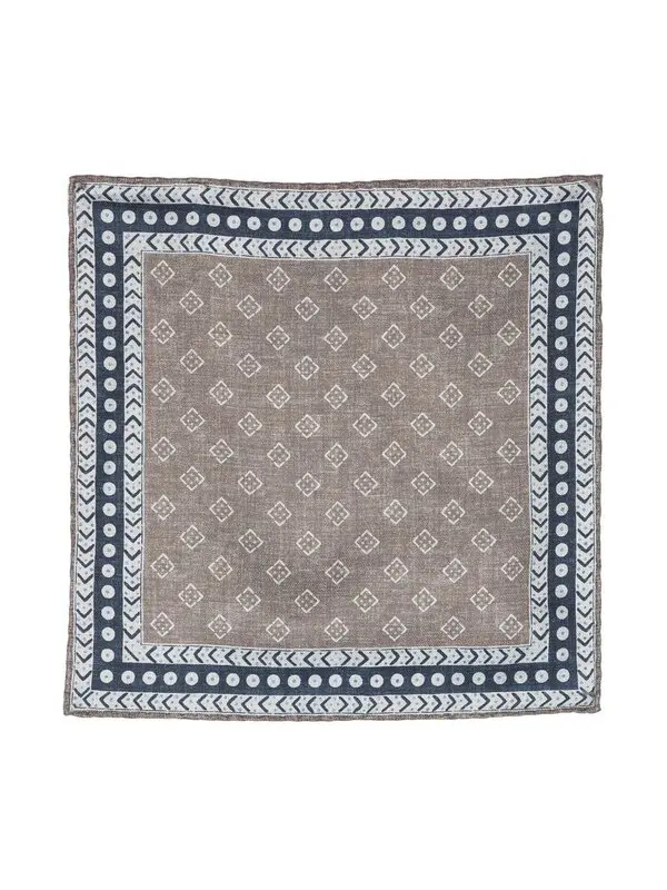 Brunello Cucinelli Patterned-print Silk Scarf