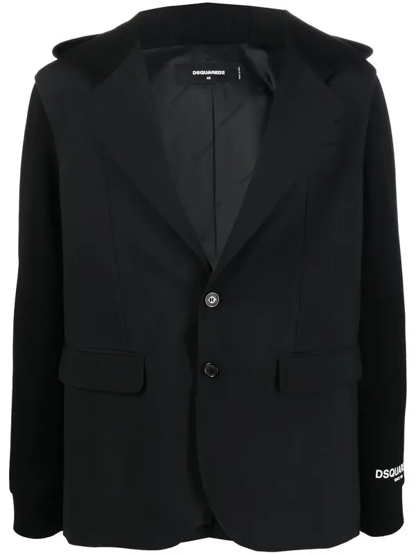 Dsquared2 Single-breasted Hooded Blazer