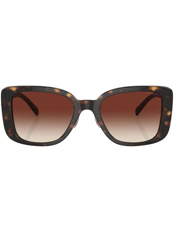 Coach Tortoiseshell Square-frame Sunglasses