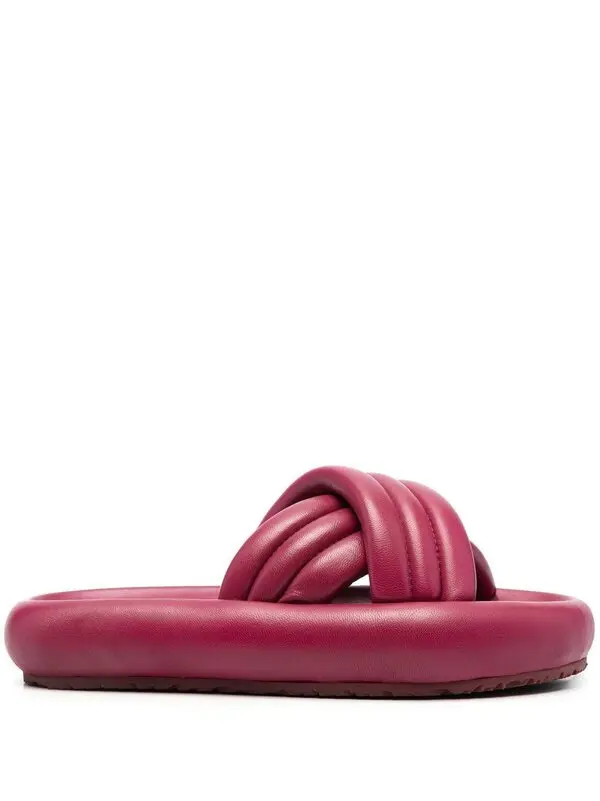 Isabel Marant Cross-strap Platform Slides - Red