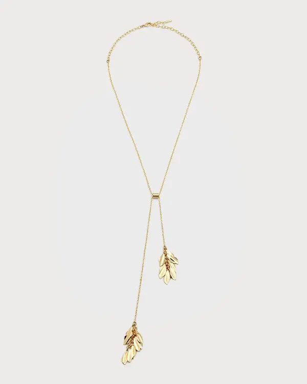 SOKO Delicate Bidu Necklace With Petal Charms - Gold
