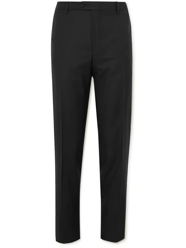 Mr P. Slim-fit Tapered Wool Tuxedo Trousers