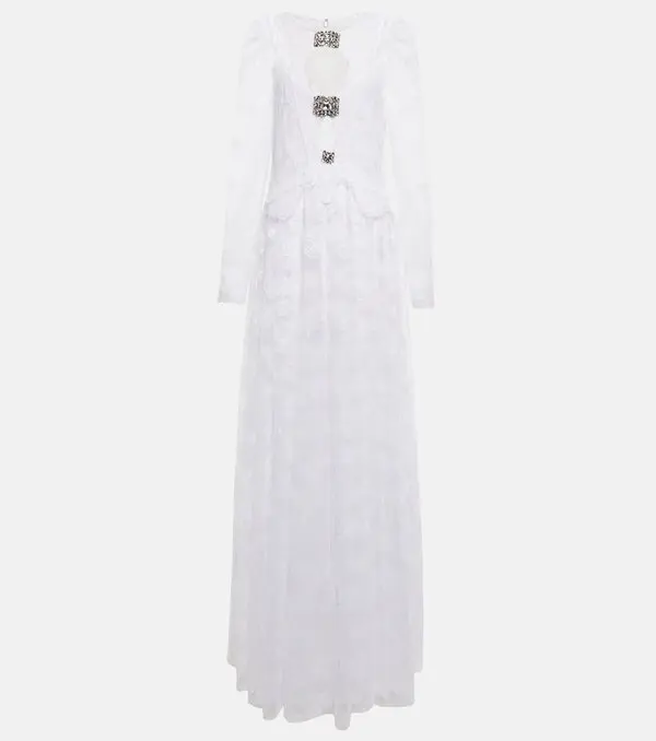 CHRISTOPHER KANE Embellished Lace Gown