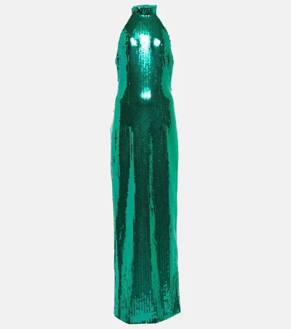 TALLER MARMO Altea Disco Sequined Gown