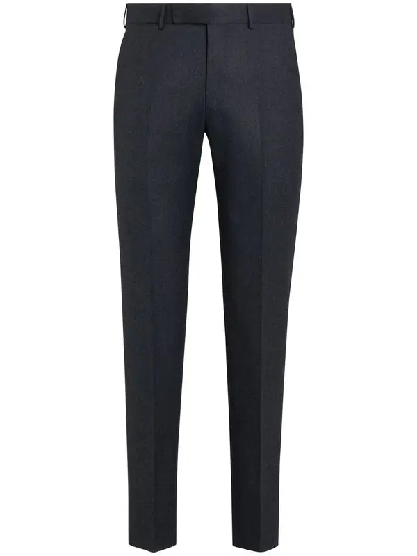 Zegna Tailored Wool Trousers - Grey