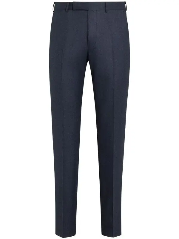 Zegna Tailored Wool Trousers - Blue