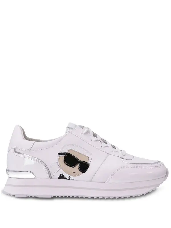 Karl Lagerfeld Patch Detail Low-top Sneakers - White