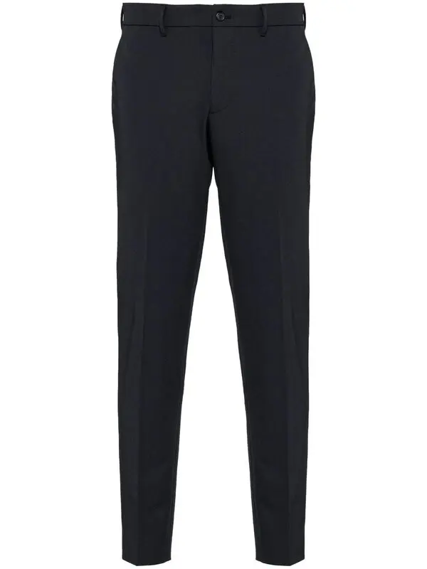 Prada Cropped Tailored Trousers - Black