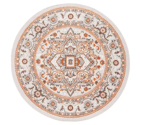 SAFAVIEH Cabana 680 Outdoor 8' X 8' Round Rug