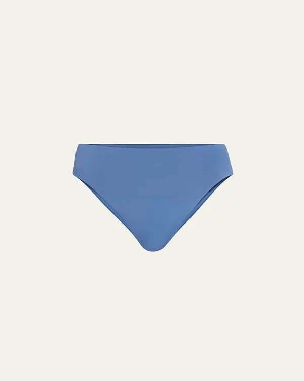 ANEMOS Midi High-cut Bikini Bottom - Azure