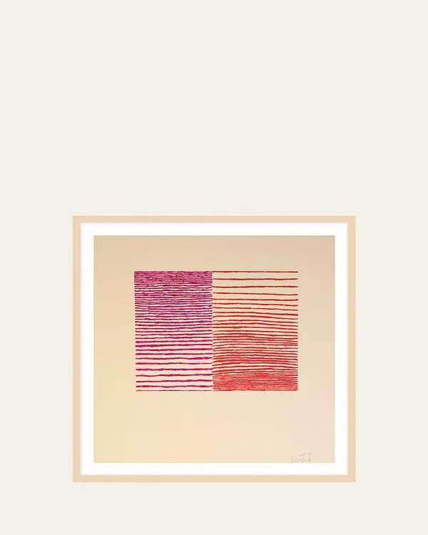 RFA FINE ART Red Magenta Ripples" Print Wall Art Evan Taylor