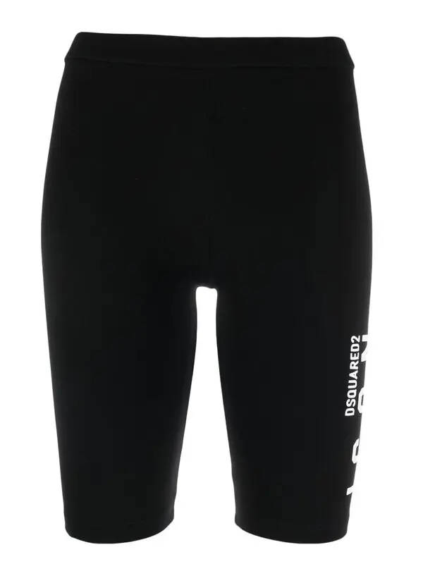 Dsquared2 Icon Logo-detail Cycling Shorts - Black