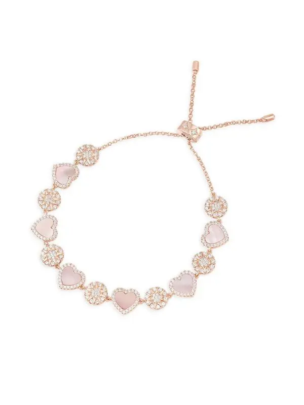 APM MONACO Nacre Heart & Dot Adjustable Bracelet