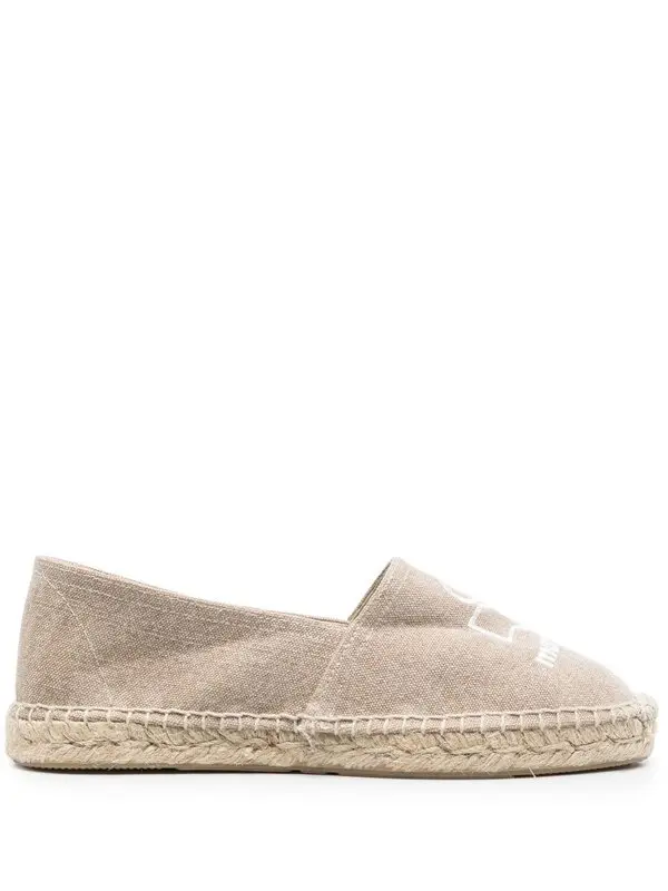 Isabel Marant Canae Logo-embroidered Espadrilles - Neutrals