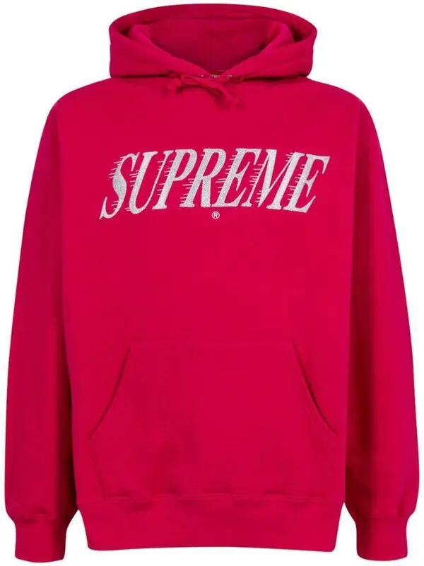 Supreme Crossover Logo-print Hoodie - Red