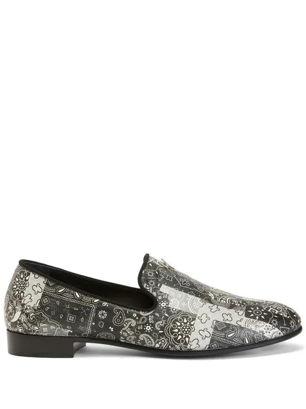 GIUSEPPE ZANOTTI Gipsy Lewis Bandana-print Loafers