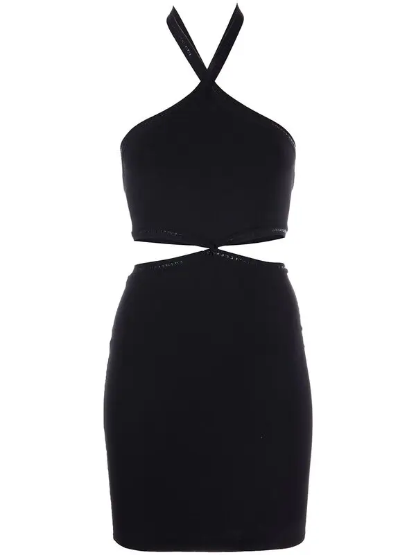 Alexander Wang Halterneck Mini Dress - Black