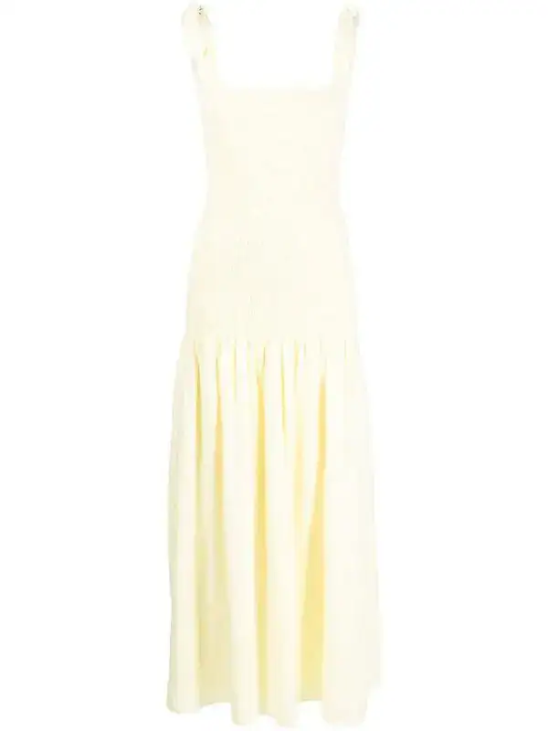 Sir. Francesca Shirred Maxi Dress - Yellow | Editorialist