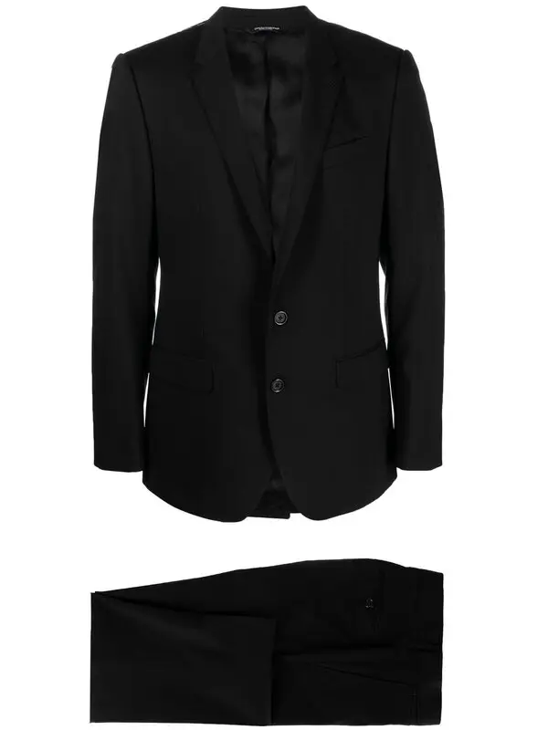 Dolce & Gabbana Dg Essentials Single-breasted Suit - Black