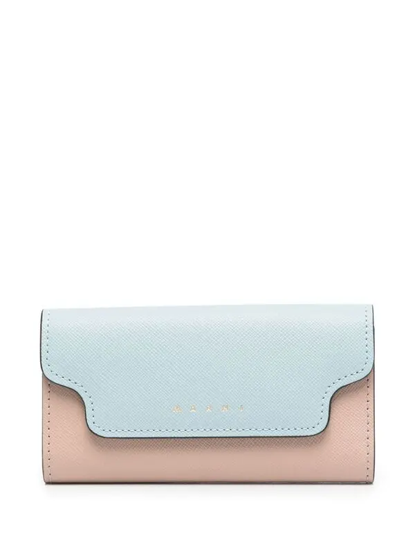Marni Two-tone Leather Keyholder - Brown