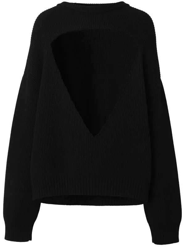 Burberry Cut-out Wool Jumper