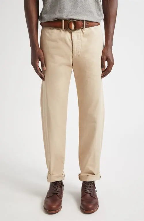 Double Rl Officer Cotton Twill Chino Pants