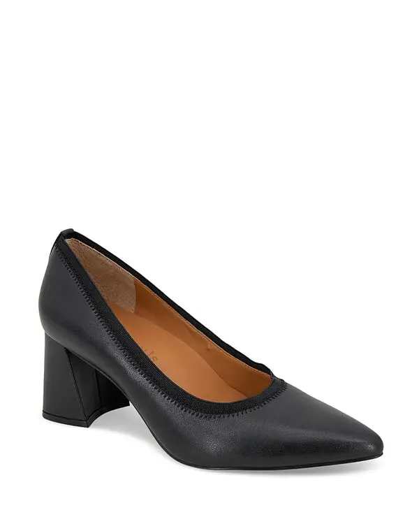 KENNETH COLE Dionne Pointed Toe Slip On Pumps - Black