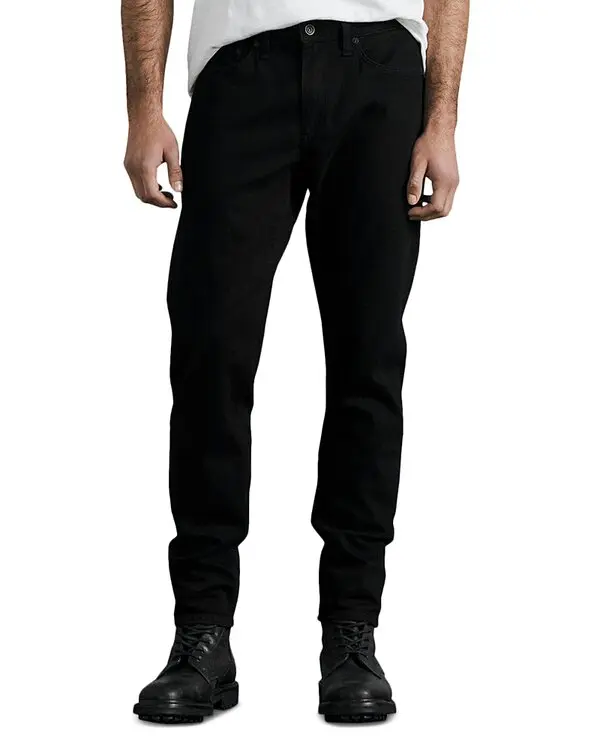 Rag & Bone Fit 3 Authentic Stretch Slim Athletic Jeans - Black