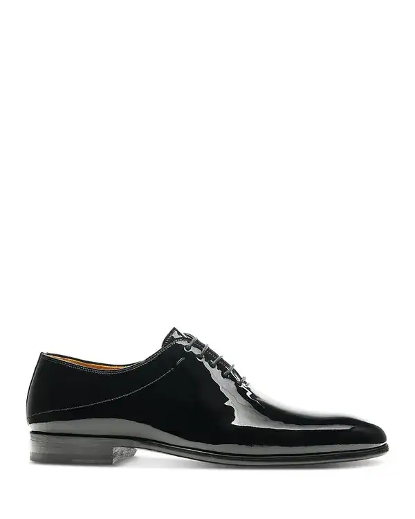 magnanni black dress shoes Magnanni Harlan Black Cap-Toe Blucher with Rubber Sole main image 1