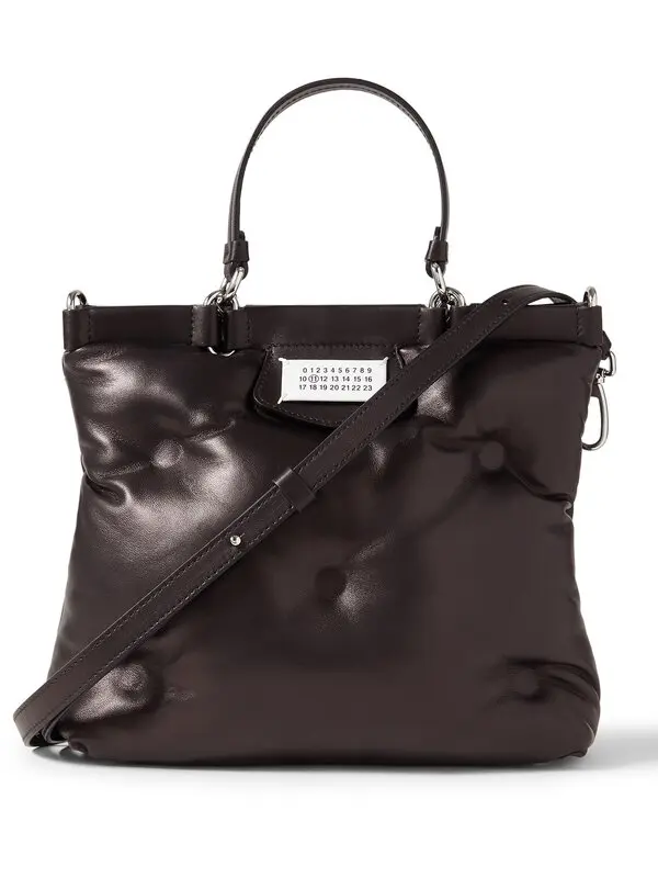 Maison Margiela Glam Slam Logo-Appliqued Padded Leather Tote Bag