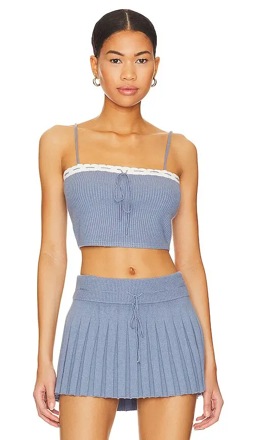GUIZIO Cielo Rib Knit Top
