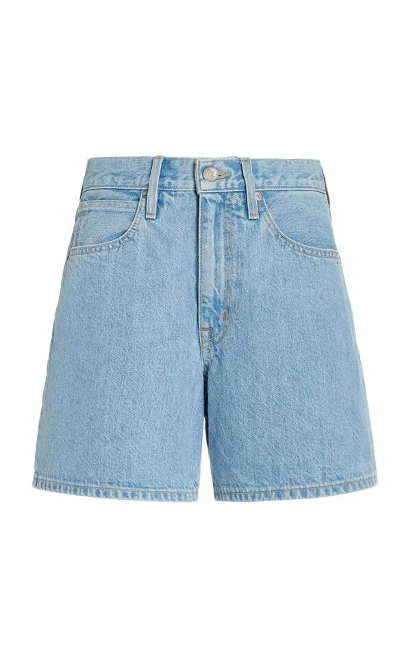 SLVRLAKE Walker High-rise Denim Shorts - Light Wash