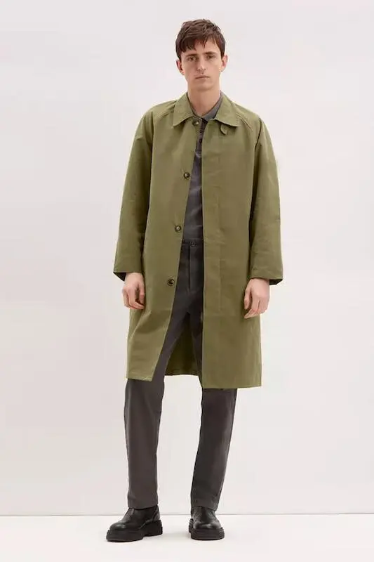 Burton Relaxed Fit Raincoat - Green | Editorialist