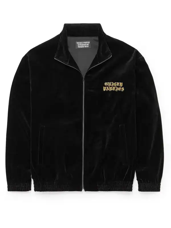 WACKOMARIA VELVET TRACK JACKET
