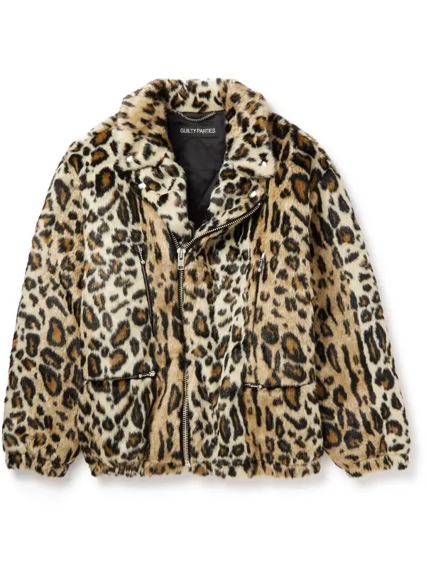 ワコマリア　WACKOMARIA FAUX LEOPARD FUR PORCH WACKOMARIA FAUX LEOPARD FUR PORCH巾着 Wacko Maria - Leopard-Print