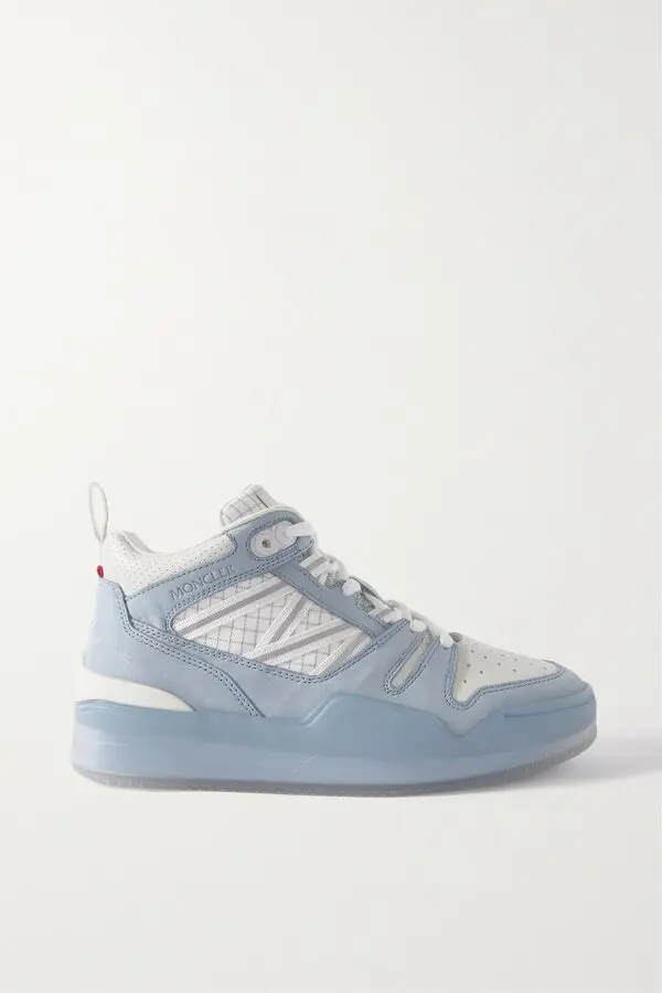 Moncler Pivot Mid Suede Sneakers - Blue