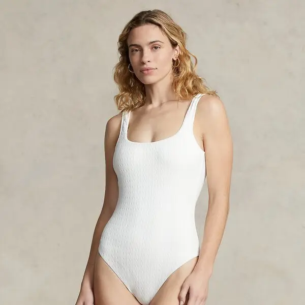 Ralph Lauren Cable-motif One-piece