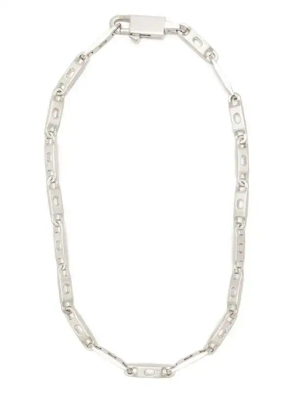 Rick Owens Edfu Chain-Link Necklace - Silver | Editorialist