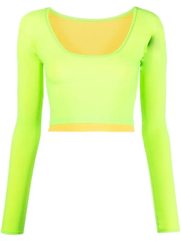 Sunnei Layered Long-sleeved Crop Top